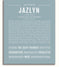 Jazlyn | Name Art Print – Name Stories