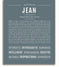 Jean Personalized Name Meaning Art Prints – Name Stories