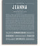 Jeanna | Name Art Print – Name Stories
