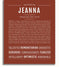 Jeanna | Name Art Print – Name Stories
