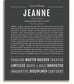 Jeanne | Name Art Print – Name Stories
