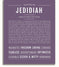 Jedidiah | Name Art Print – Name Stories
