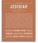 Jedidiah | Name Art Print – Name Stories