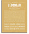 Jedidiah | Name Art Print – Name Stories