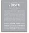 Jedsyn Personalized Name Meaning Art Prints – Name Stories