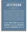 Jefferson Personalized Name Meaning Art Prints – Name Stories