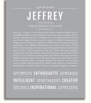 Jeffrey | Name Art Print – Name Stories