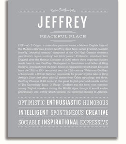 Jeffrey | Name Art Print – Name Stories