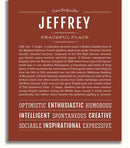 Jeffrey | Name Art Print – Name Stories