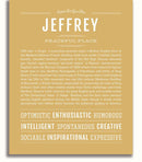 Jeffrey | Name Art Print – Name Stories