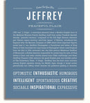 Jeffrey | Name Art Print – Name Stories