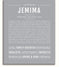 Jemima Personalized Name Meaning Art Prints – Name Stories