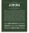 Jemima | Name Art Print – Name Stories