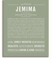Jemima | Name Art Print – Name Stories