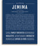 Jemima | Name Art Print – Name Stories