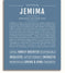 Jemima | Name Art Print – Name Stories