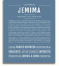 Jemima | Name Art Print – Name Stories
