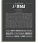 Jemma | Name Art Print – Name Stories