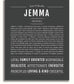 Jemma | Name Art Print – Name Stories