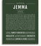 Jemma | Name Art Print – Name Stories