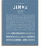 Jemma | Name Art Print – Name Stories