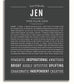 Jen | Name Art Print – Name Stories