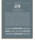 Jen | Name Art Print – Name Stories