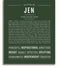 Jen | Name Art Print – Name Stories