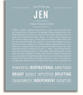 Jen | Name Art Print – Name Stories