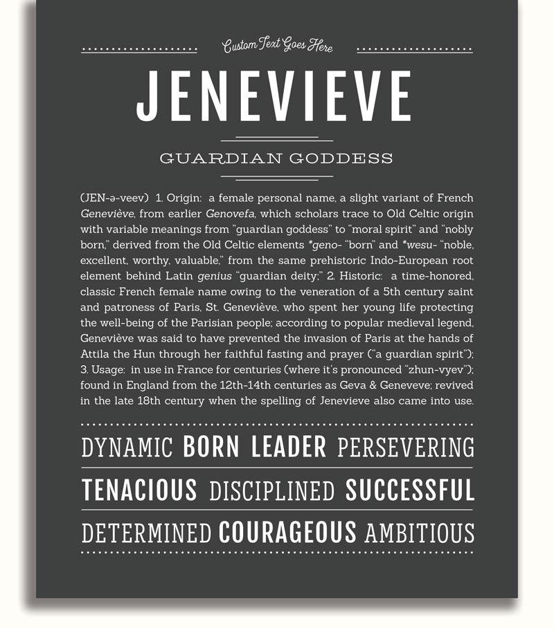 Jenevieve | Name Art Print – Name Stories