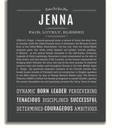 Jenna | Name Art Print – Name Stories