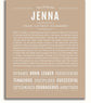Jenna | Name Art Print – Name Stories