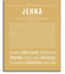 Jenna | Name Art Print – Name Stories