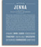 Jenna | Name Art Print – Name Stories
