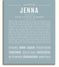 Jenna Personalized Name Meaning Art Prints – Name Stories