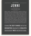 Jenni | Name Art Print – Name Stories