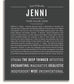 Jenni | Name Art Print – Name Stories