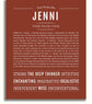 Jenni | Name Art Print – Name Stories