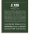 Jenni | Name Art Print – Name Stories