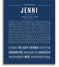 Jenni | Name Art Print – Name Stories
