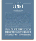 Jenni | Name Art Print – Name Stories