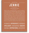 Jennie | Name Art Print – Name Stories