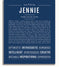 Jennie | Name Art Print – Name Stories