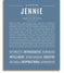 Jennie | Name Art Print – Name Stories