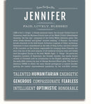 Jennifer | Name Art Print – Name Stories