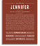 Jennifer | Name Art Print – Name Stories