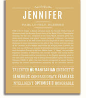 Jennifer | Name Art Print – Name Stories
