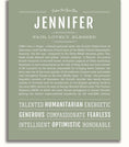 Jennifer | Name Art Print – Name Stories