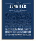 Jennifer | Name Art Print – Name Stories