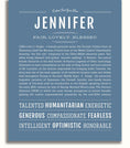 Jennifer | Name Art Print – Name Stories